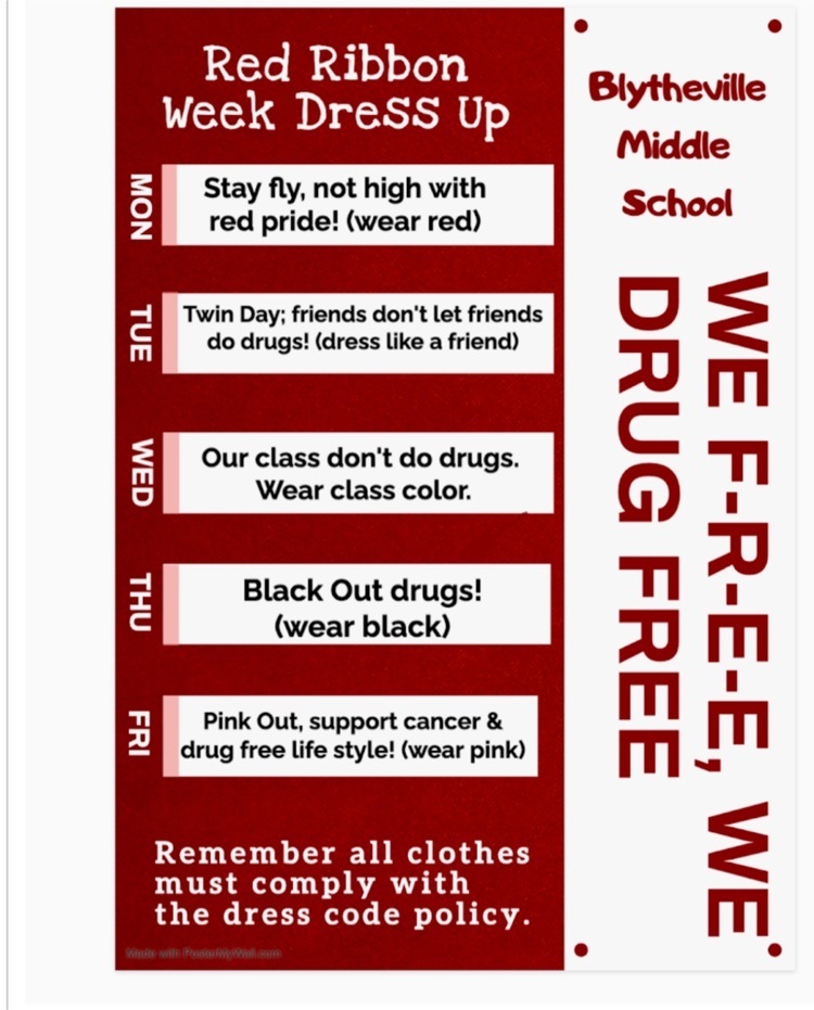 Red Ribbon Week | Blytheville Middle School